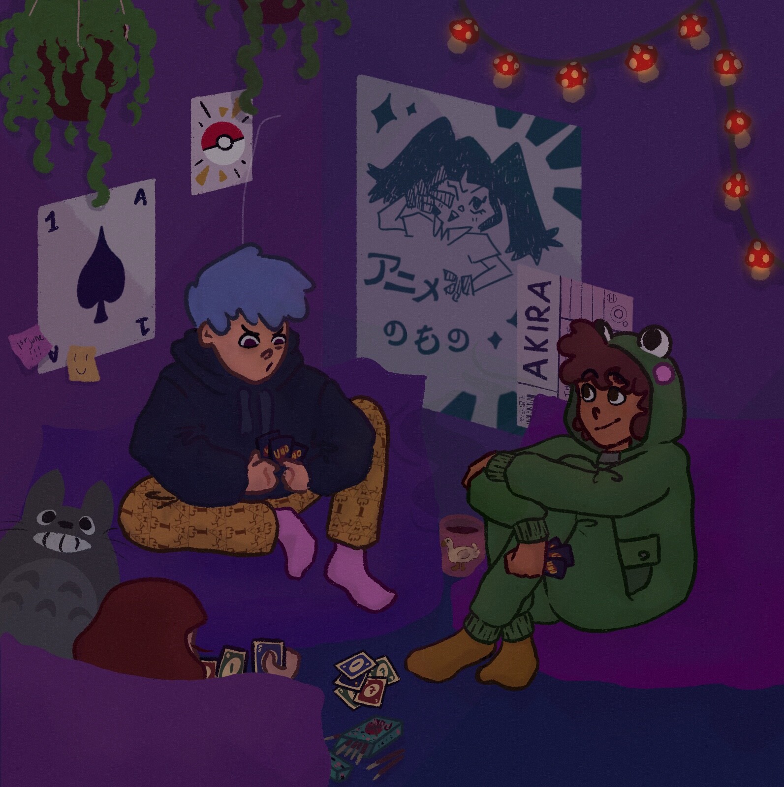 ArtStation - Uno night - first illustration on Procreate - 2021