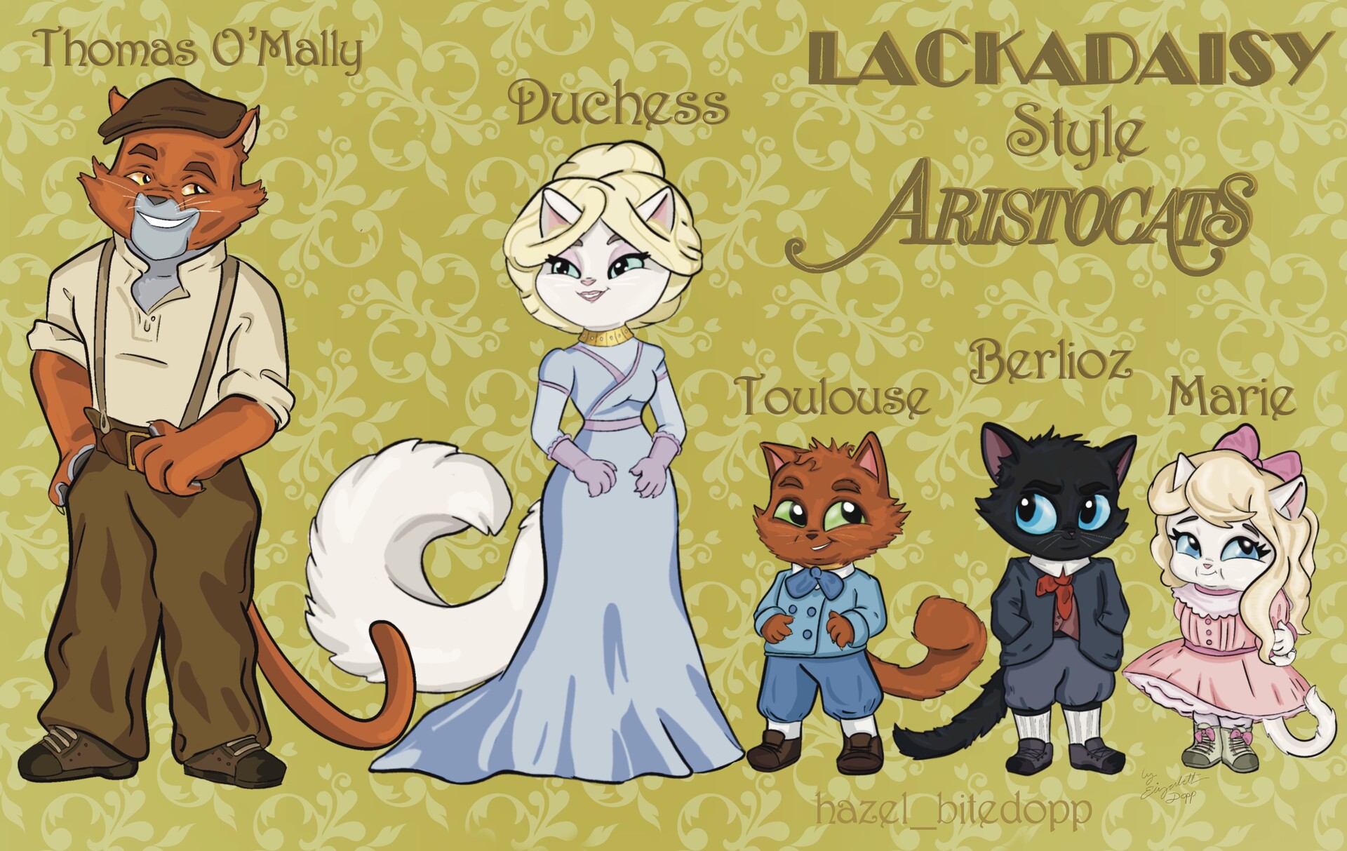 ArtStation - Lackadaisy Style Aristocats