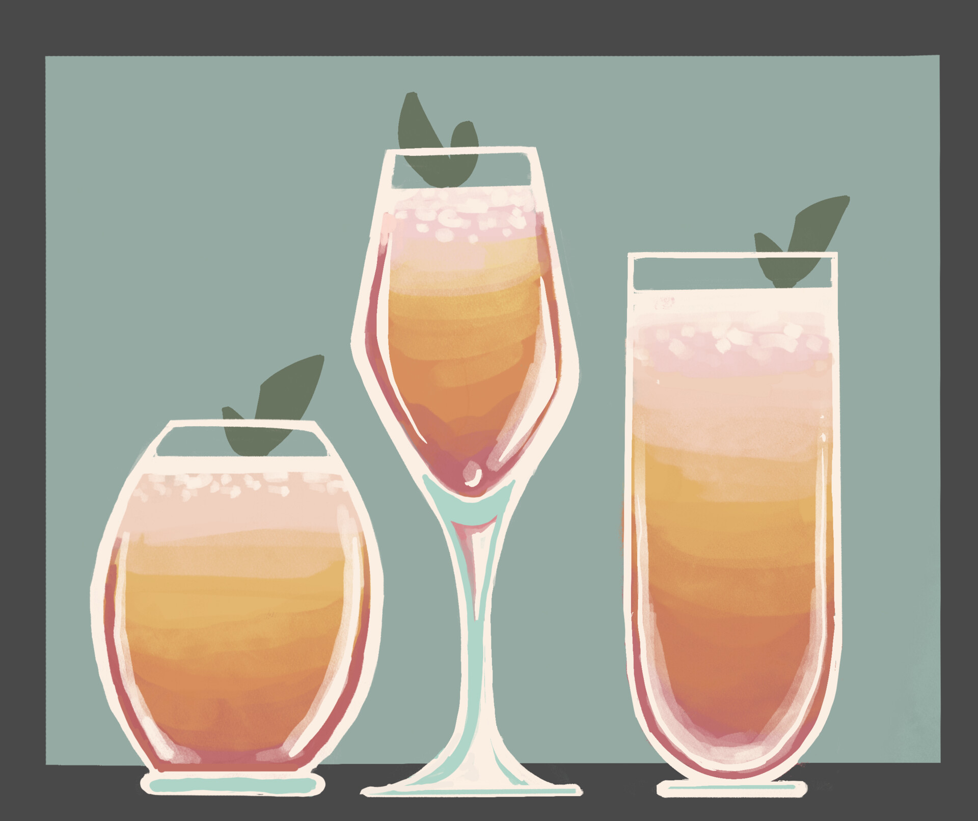 ArtStation - Peach Bellini Sticker