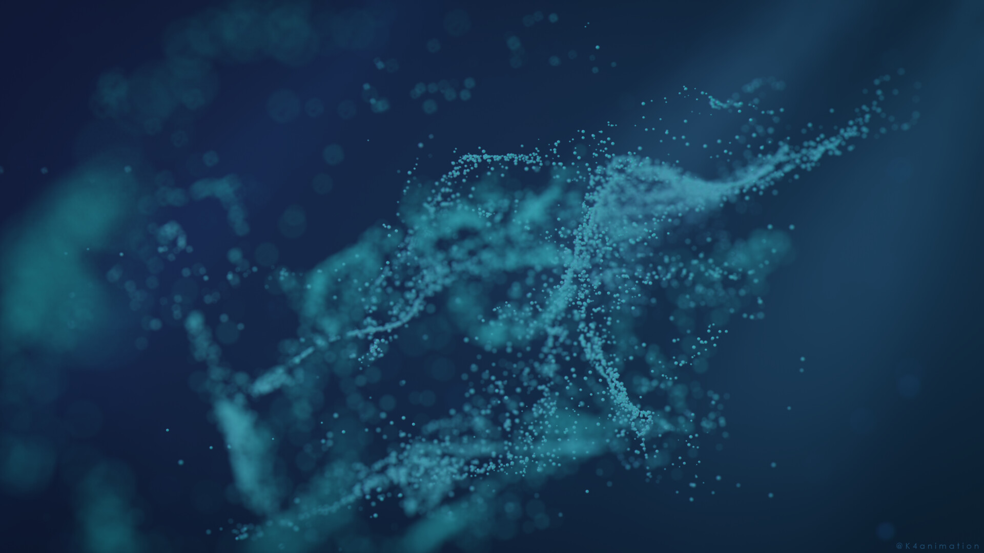 ArtStation - Blue Particles Wallpaper