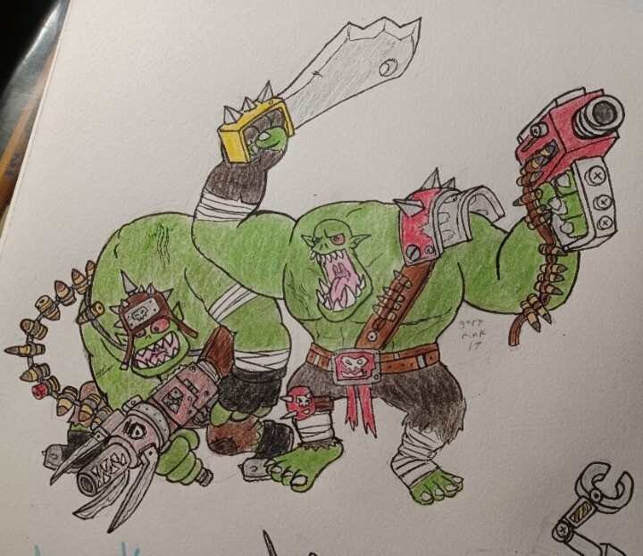ArtStation - Ork Boyz Character Designs- Warhammer 40k