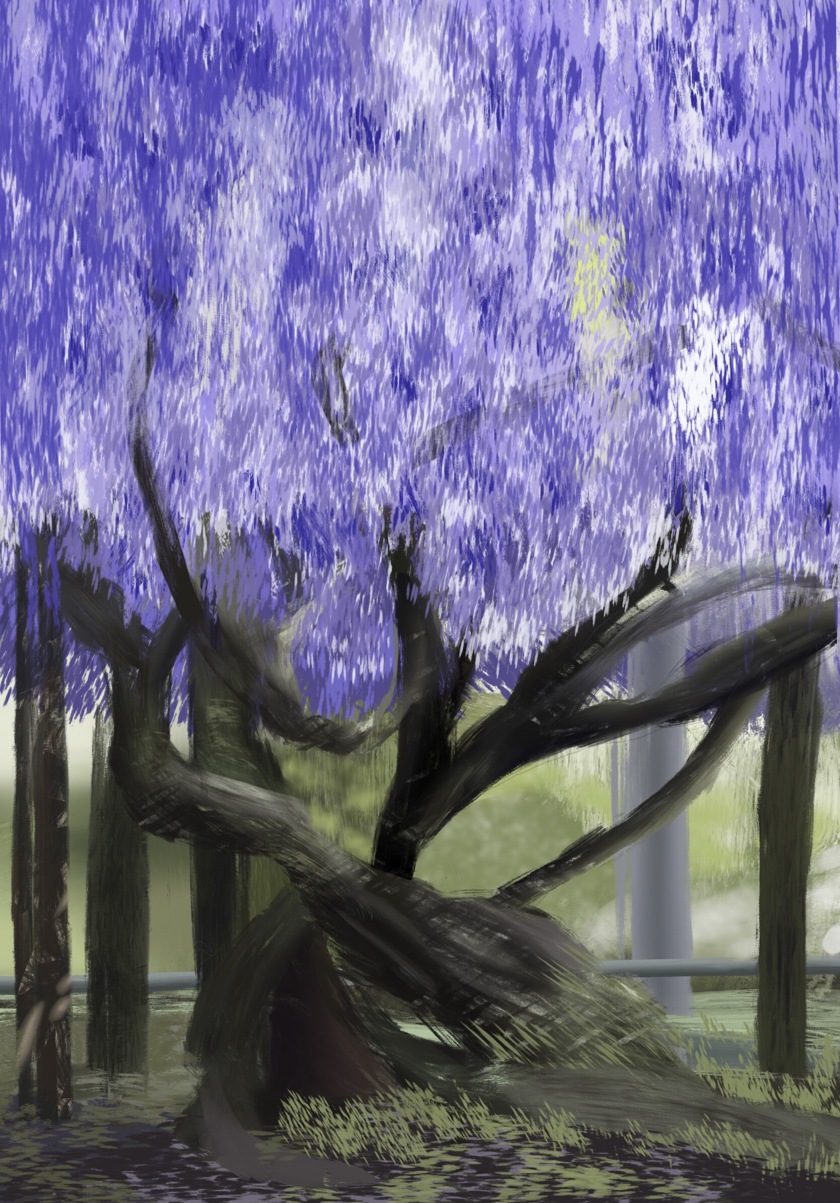 ArtStation - violet tree