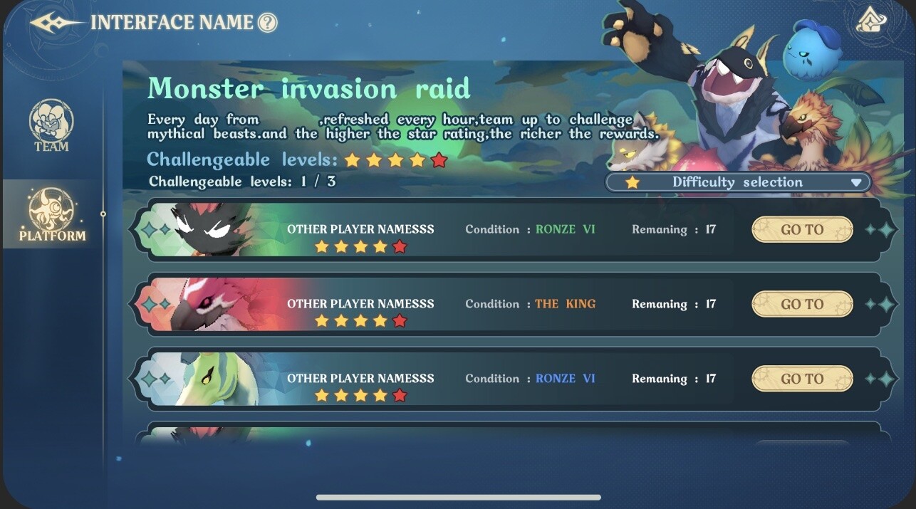 ArtStation - UI/UX game work
