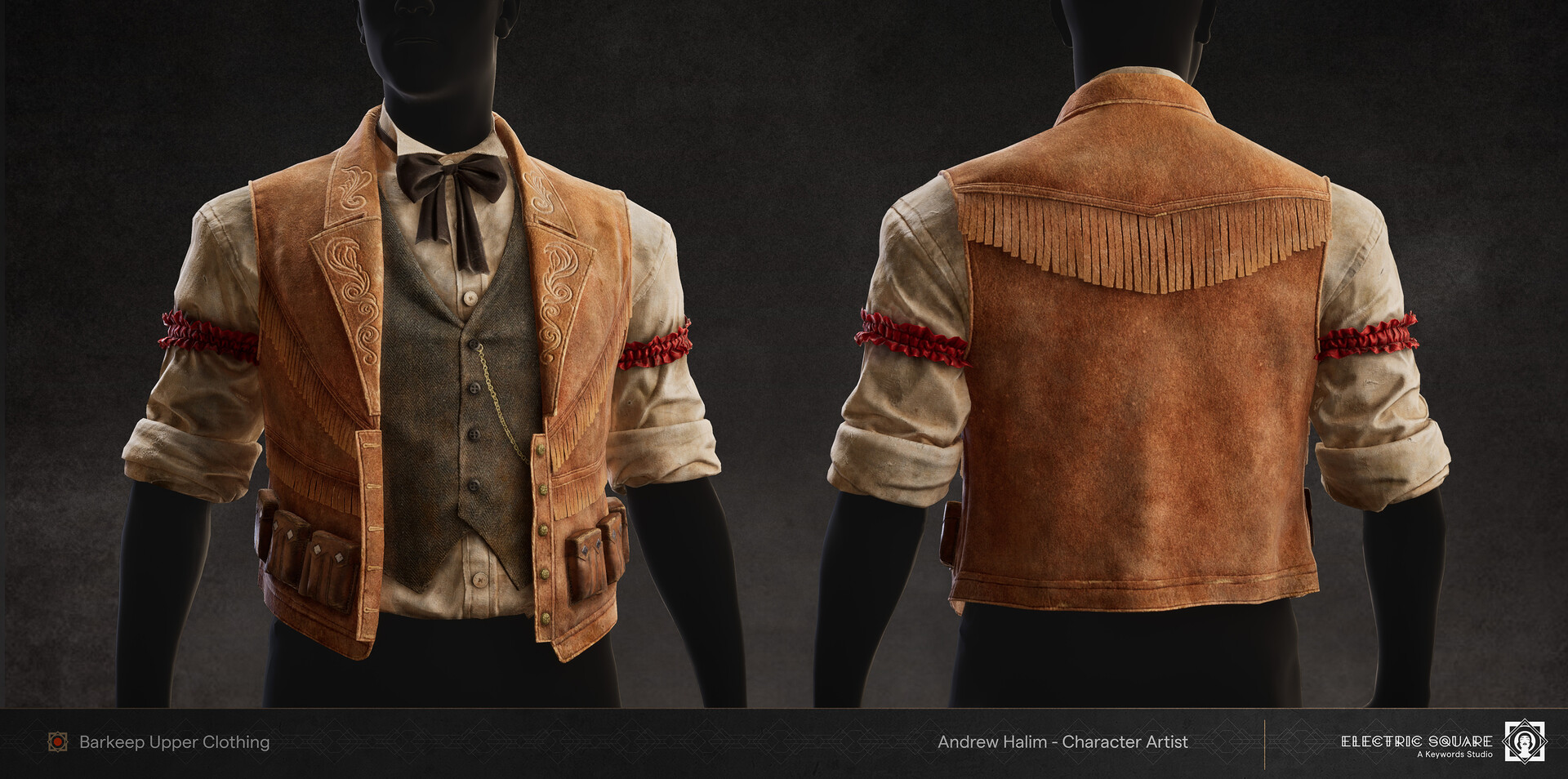 Andrew Halim - Barkeep Upper Clothing - Game Asset Training