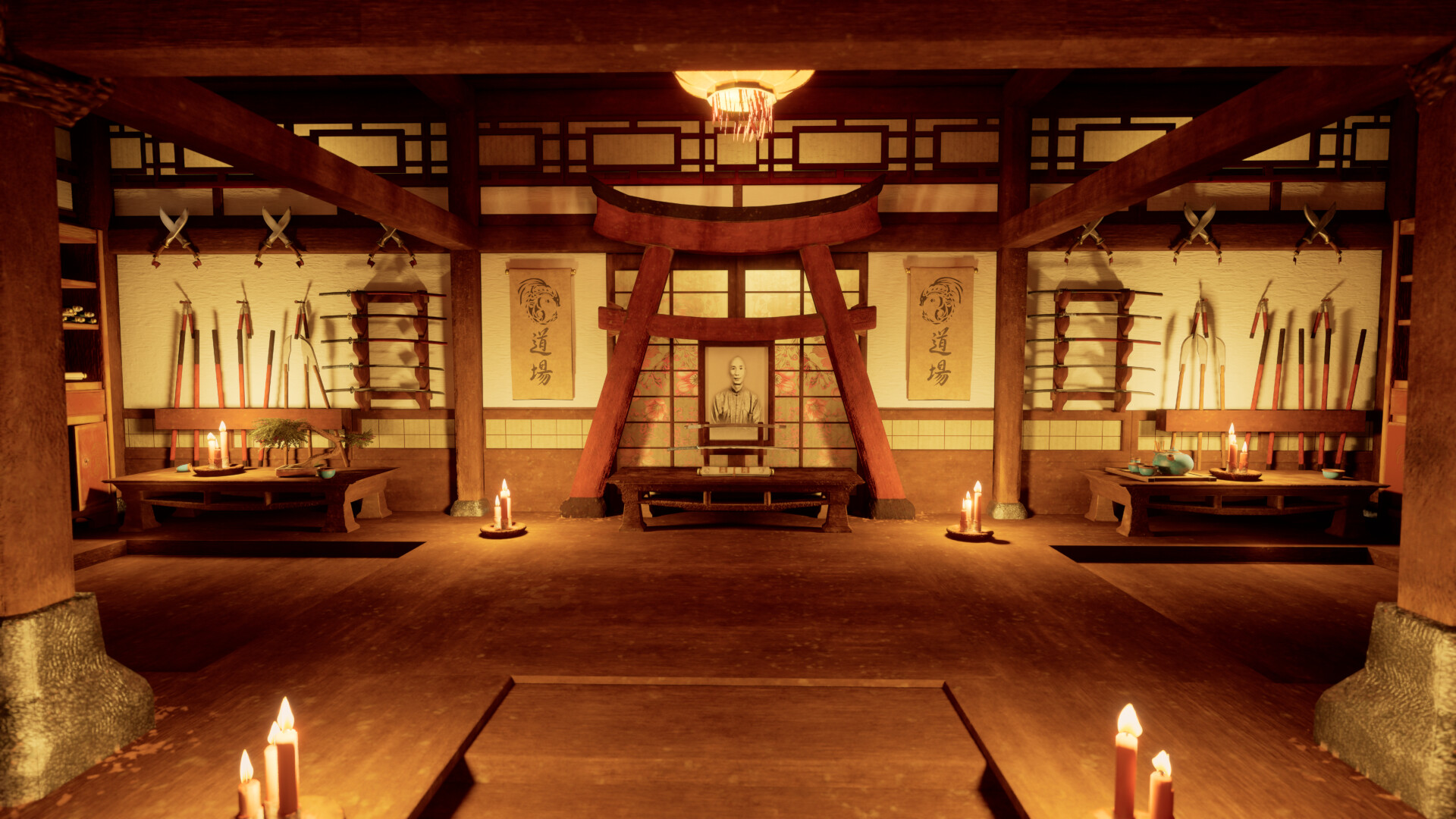 ArtStation - Modular asian Dojo