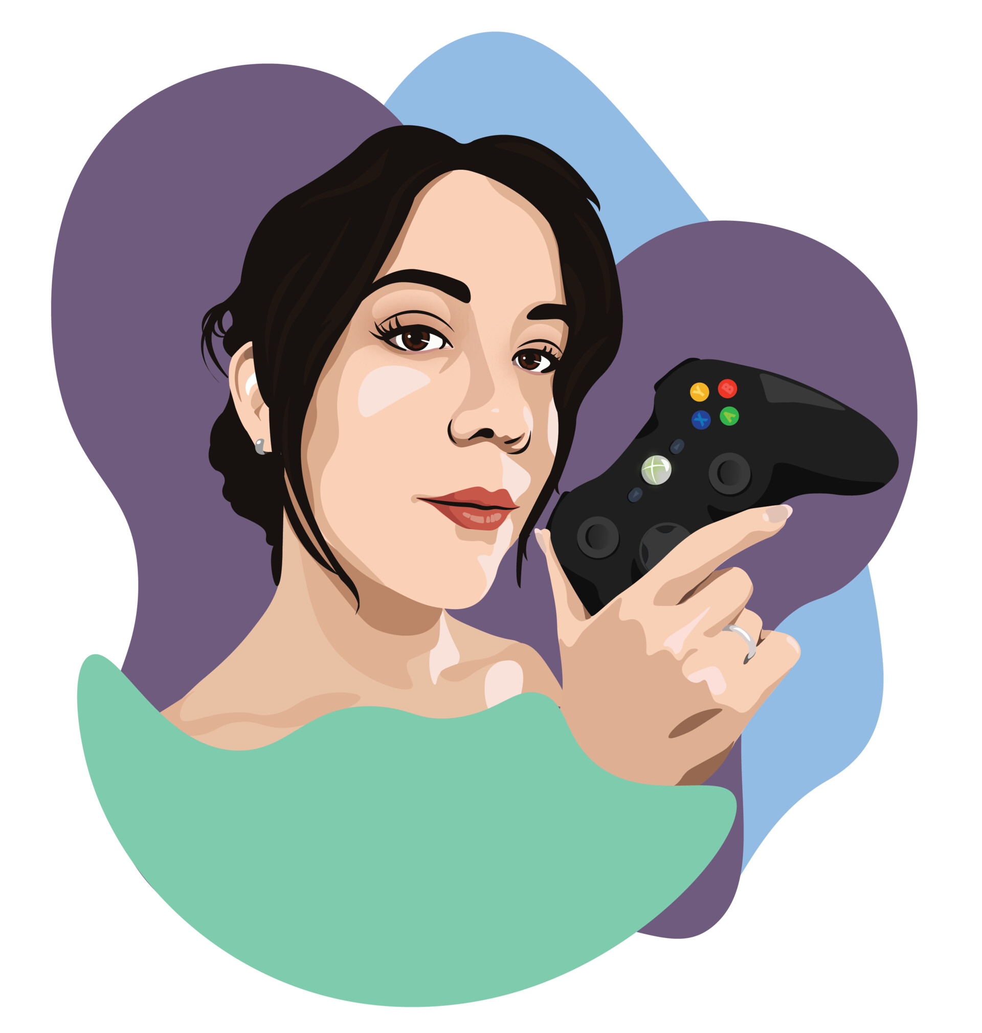 ArtStation - Gamer Girl - GG