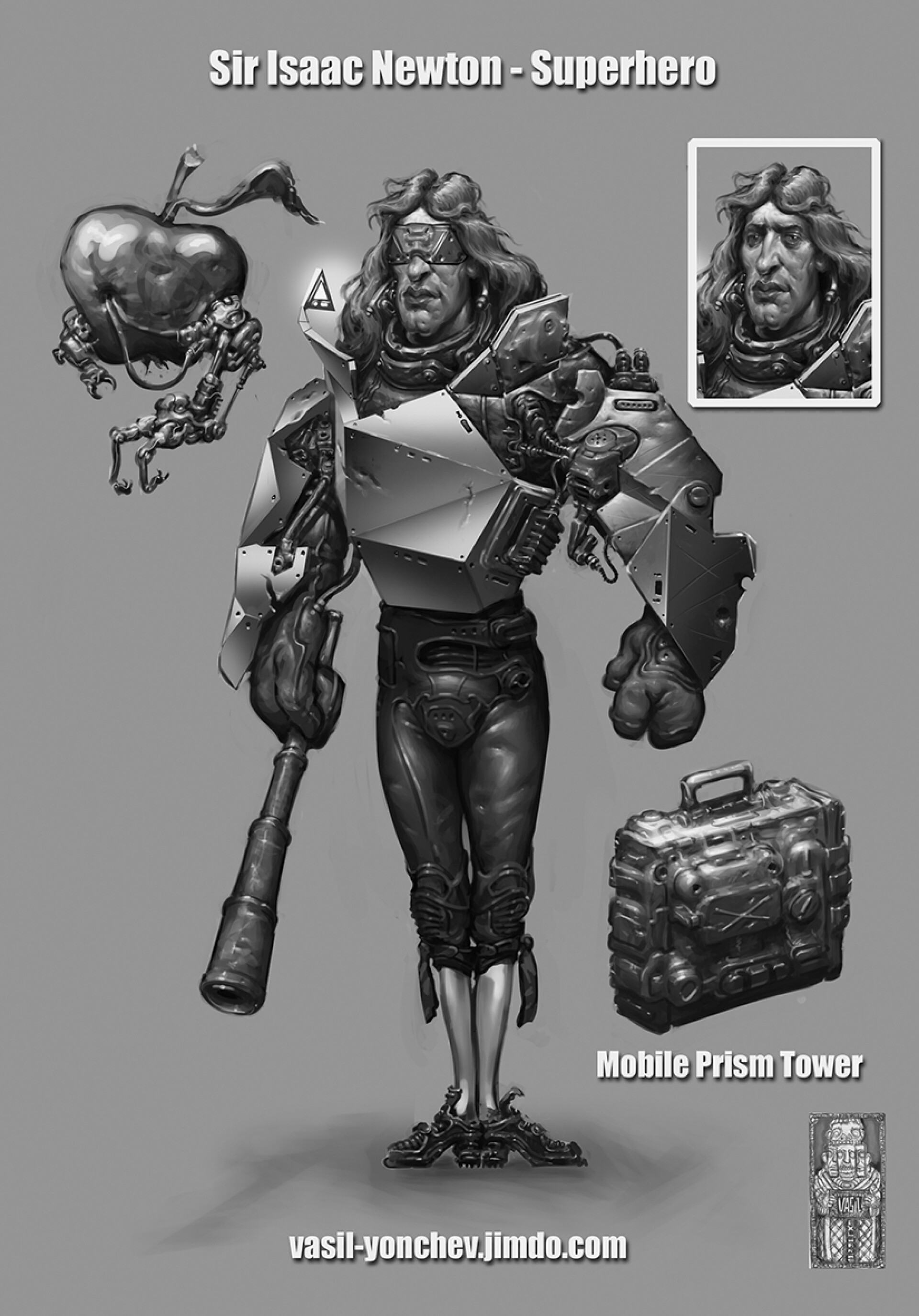 ArtStation - Sir Isac Newton - Superhero