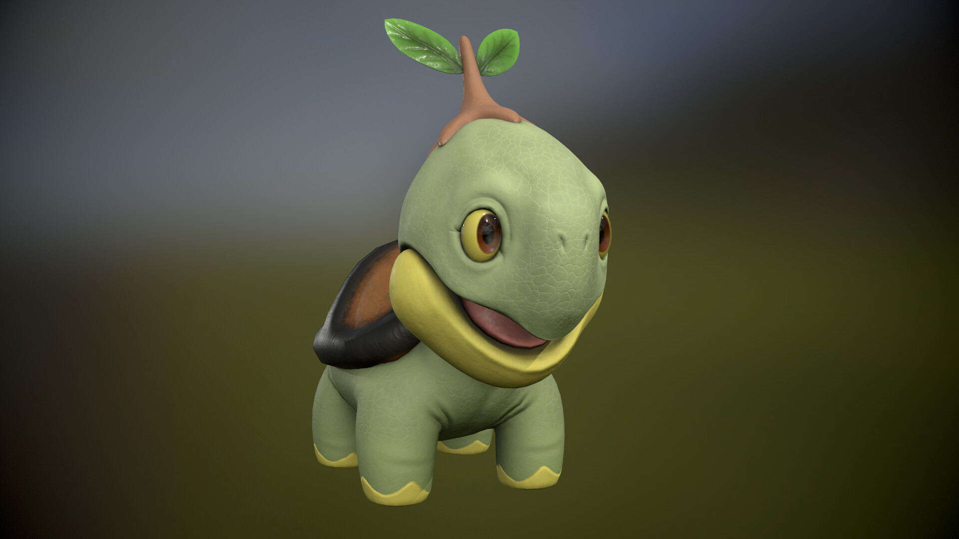 ArtStation - Turtwig Pokemon 3D Character