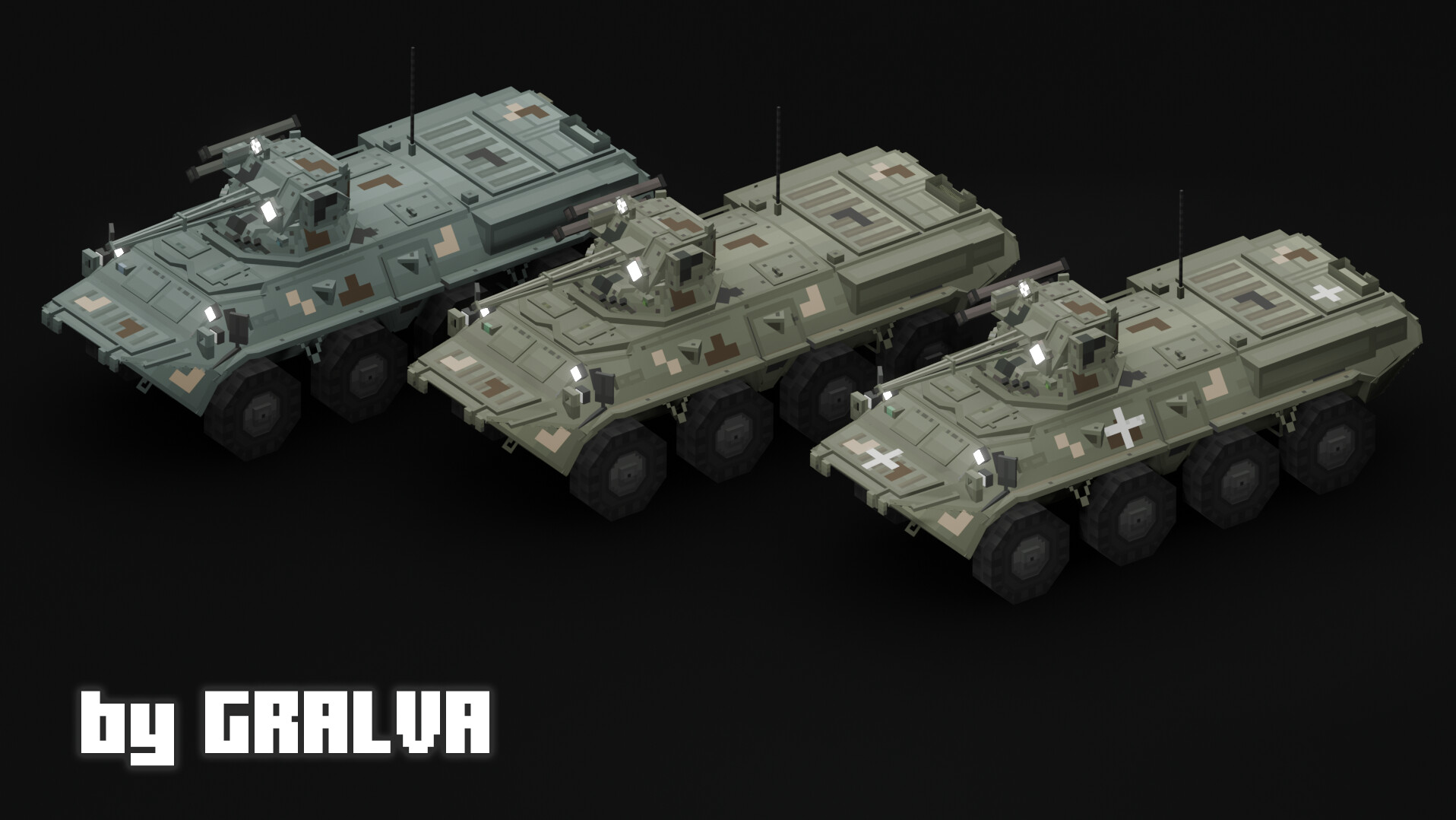 ArtStation - BTR-3 (for public package) Immersive Vehicles and McHeli