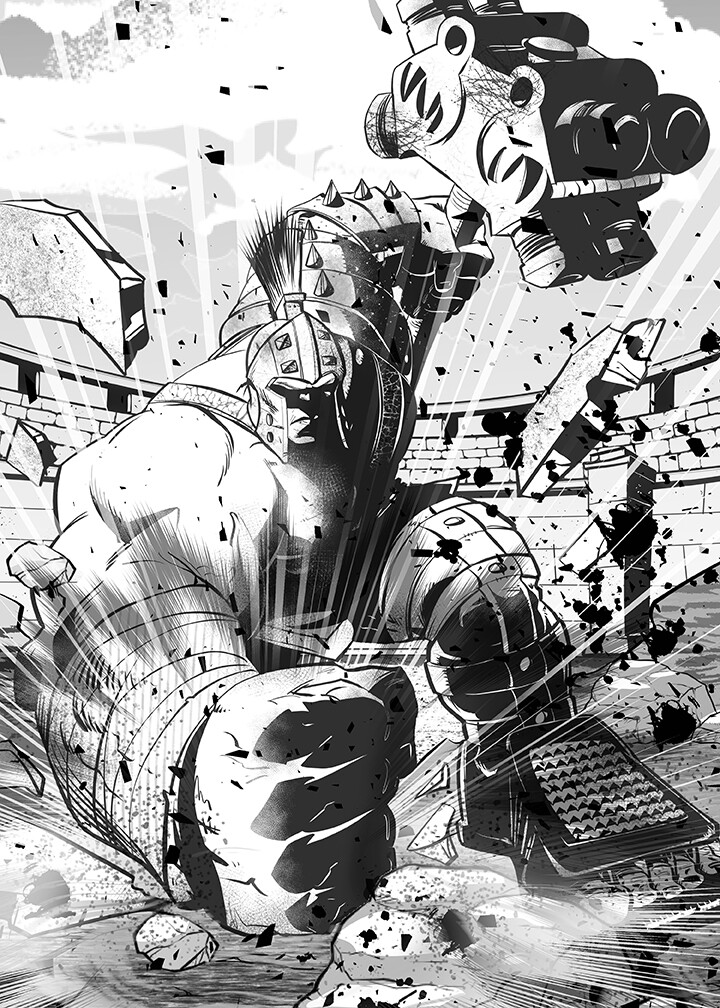 gladiator colouring pictures