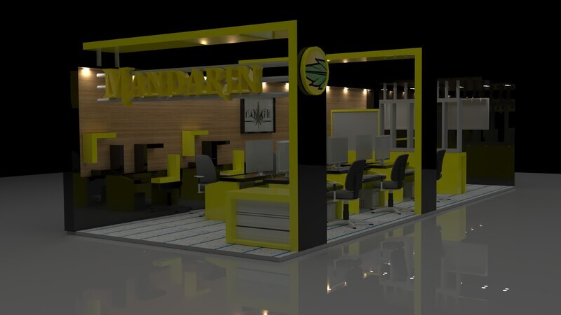 ArtStation - 3d exhibition stall model for my