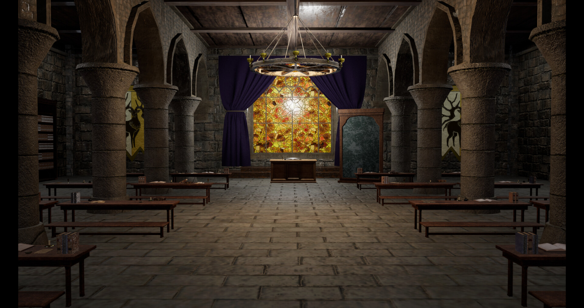 ArtStation - Fire Emblem Three Houses Classroom