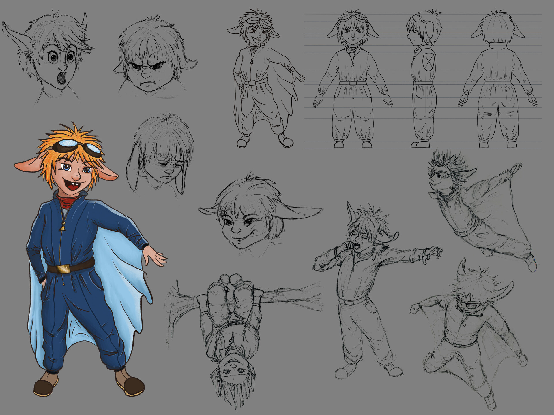 Ildy Izso - Character Exploration for a Sugar Glider Messenger