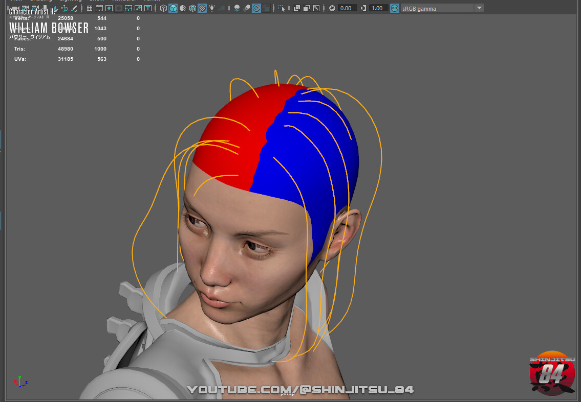 William Bowser - Oniku Kuitaiiii's "BACK" - Illustration to 3D Fan Art