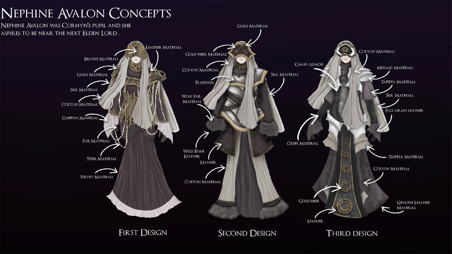 ArtStation - Nephine Avalon Elden Ring Character Concept