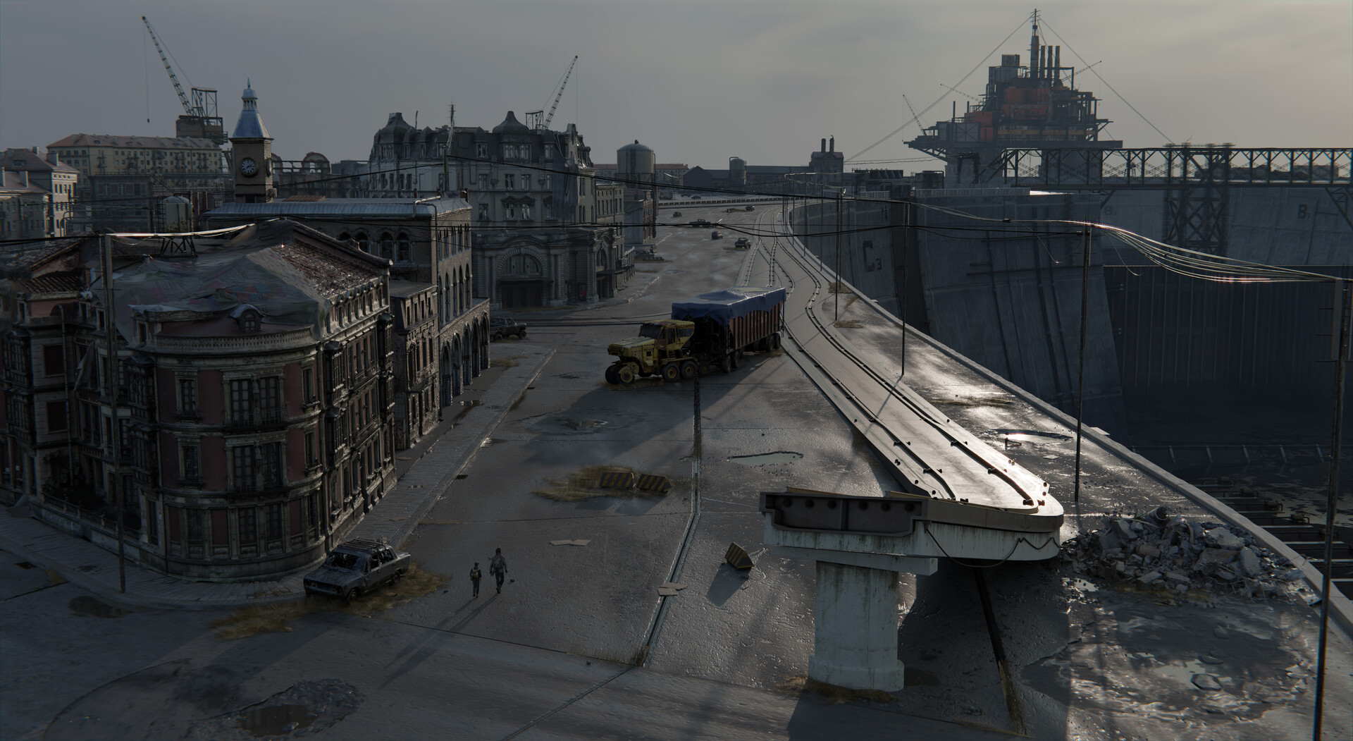 ArtStation - Lost - Dawn Industrial Town