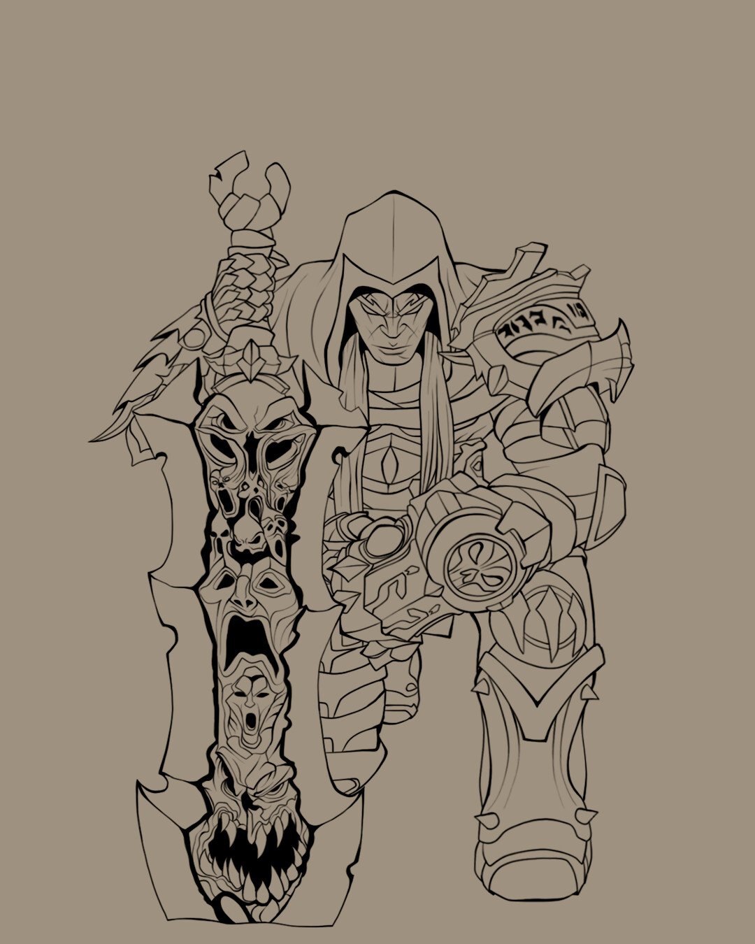 war darksiders drawing