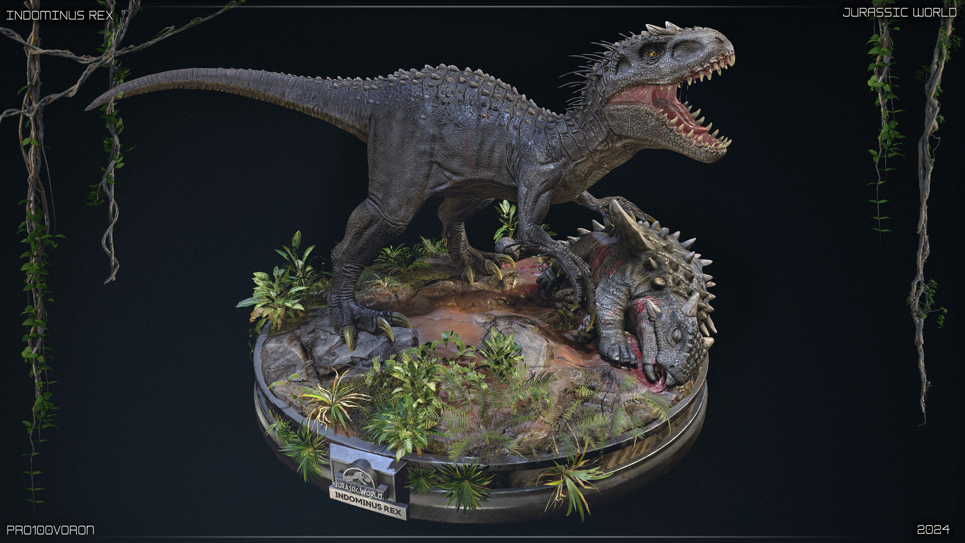 Alexey Voronin - INDOMINUS REX (FAN ART)