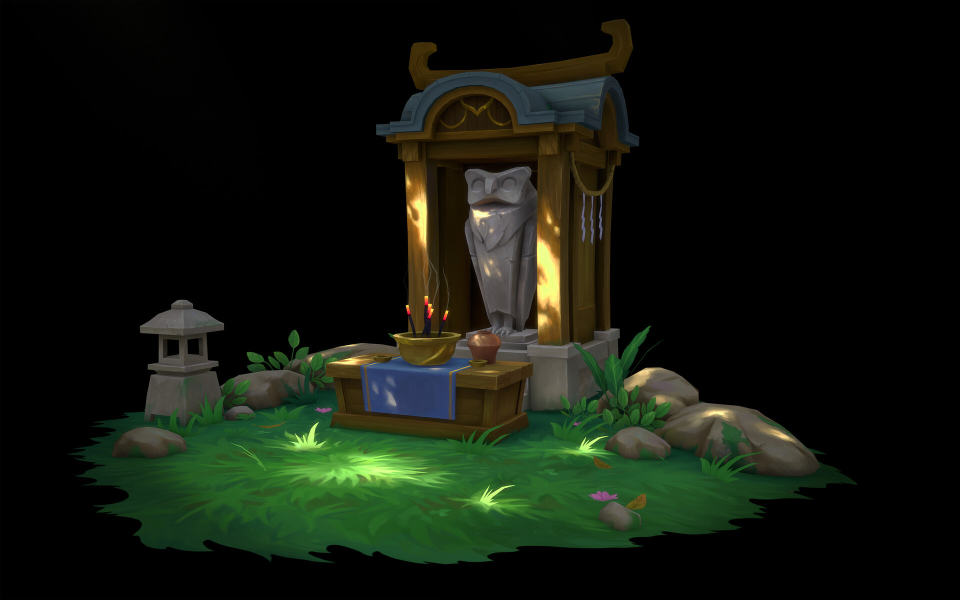 ArtStation - Owl Shrine