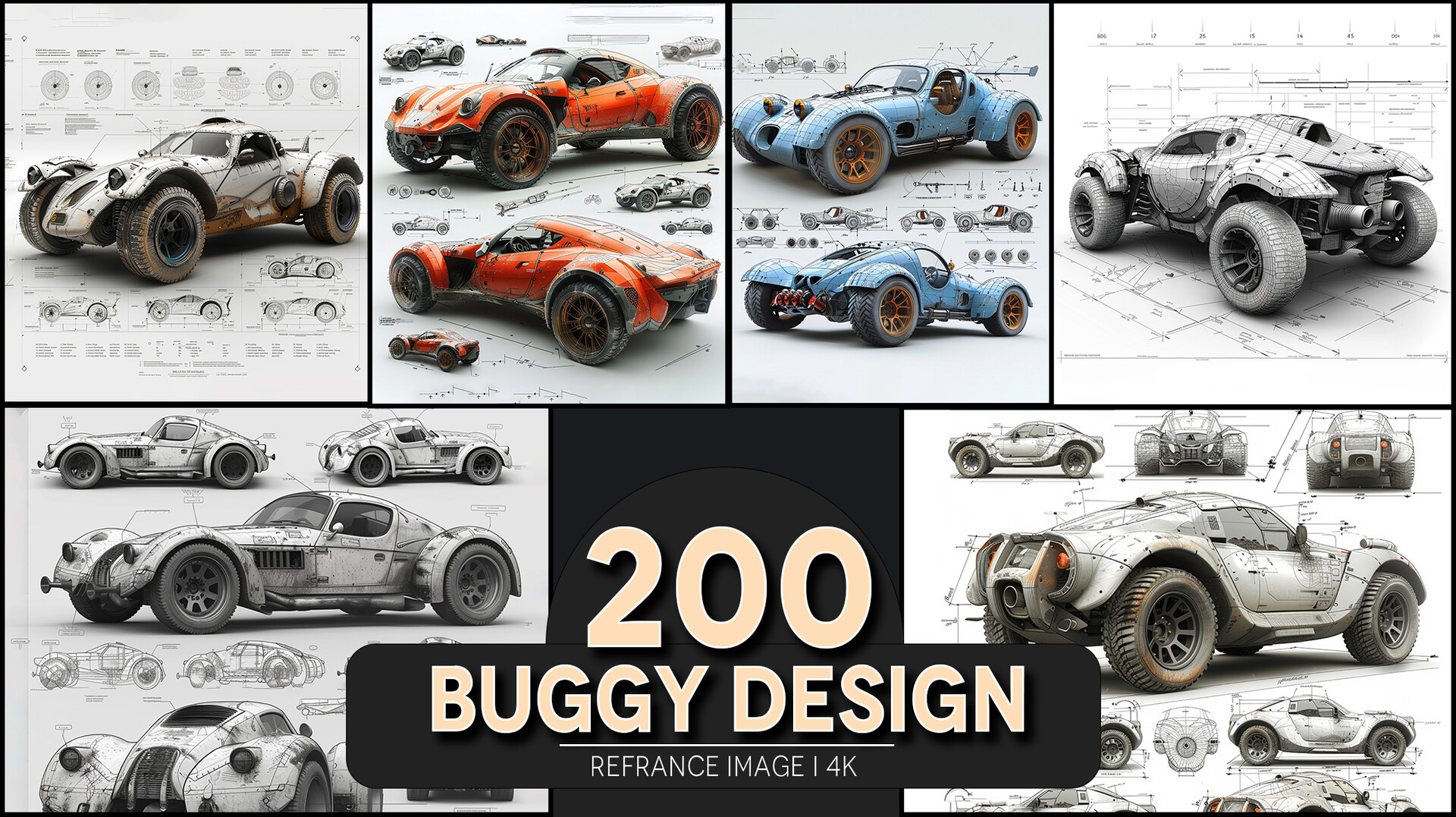 Pixel Ref - Buggy Design 4K Reference/Concept Images