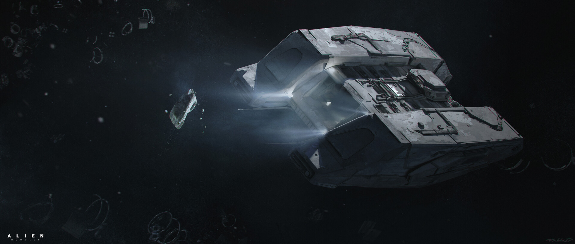 Pablo Dominguez - Alien Romulus. Non Used Echo Probe Designs.