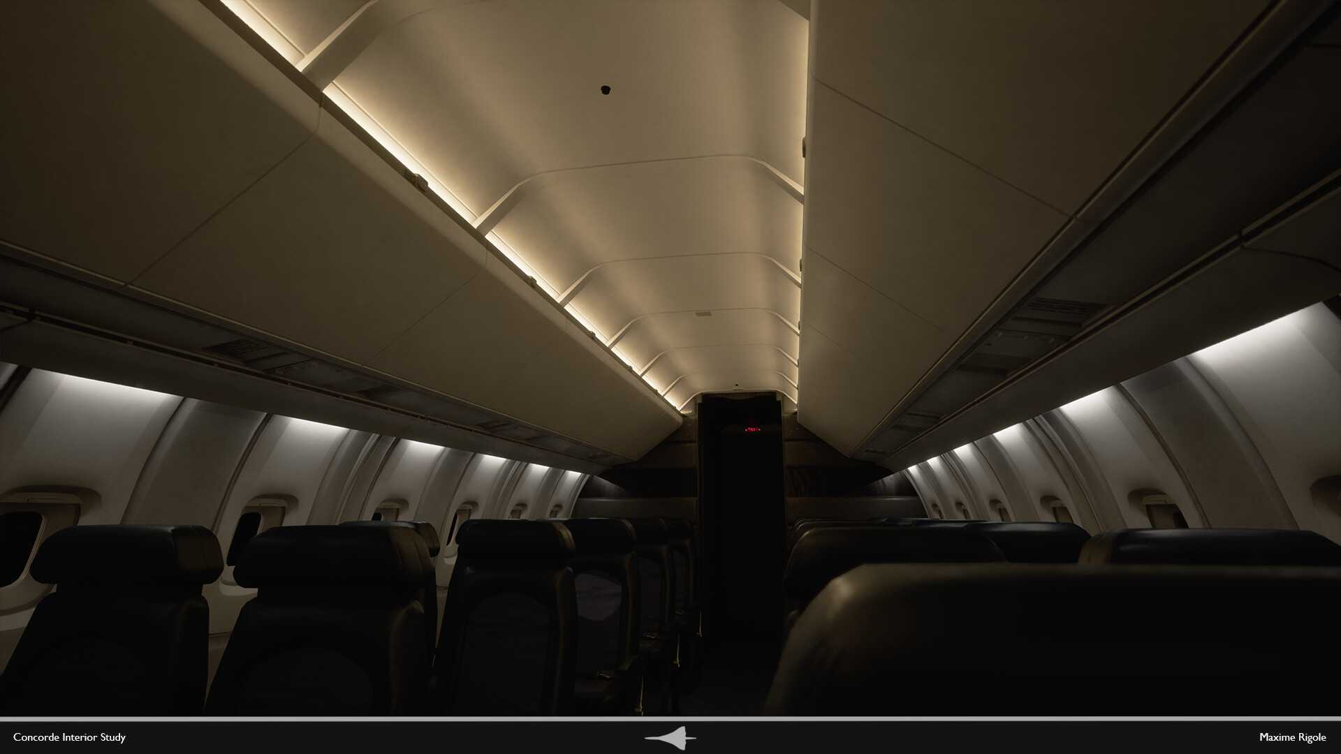 Maxime Rigole - Concorde interior Lighting Study