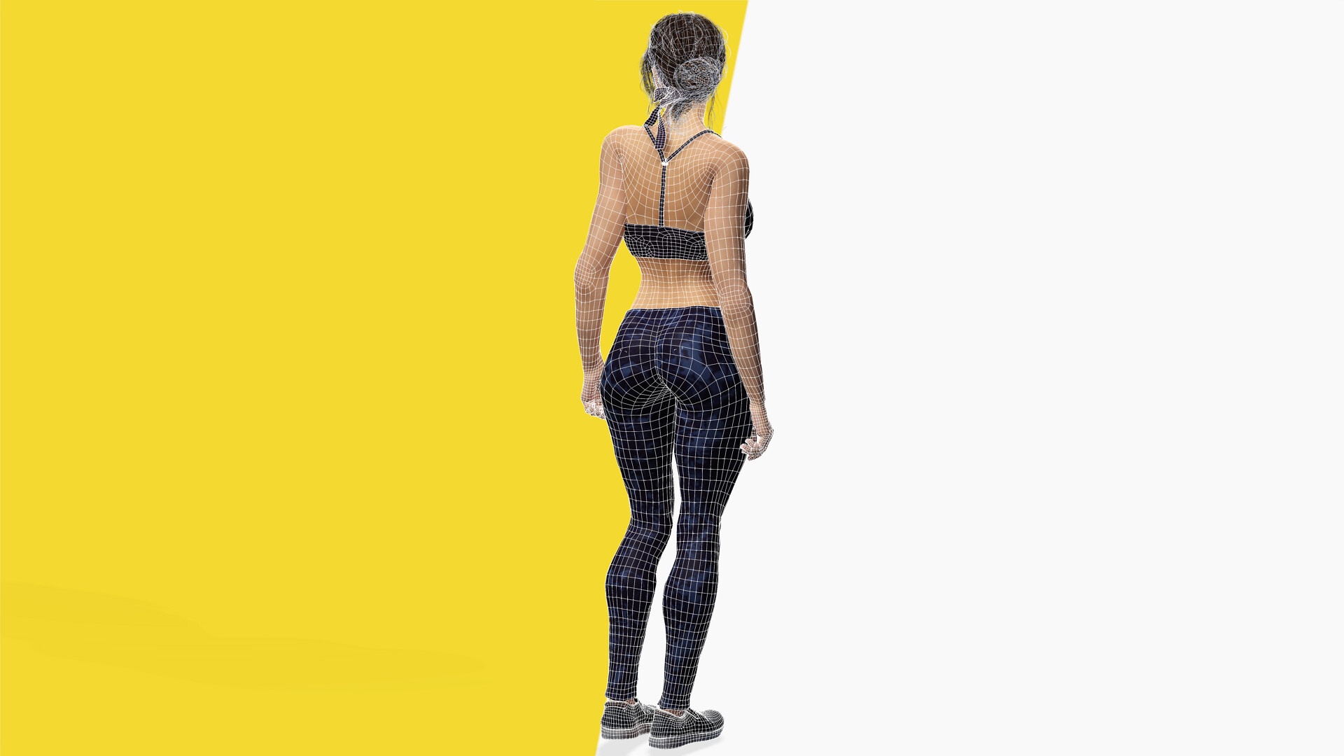 NextUpgrade3d - Realistic Female Athlete in Sportswear Maya Ready Low ...