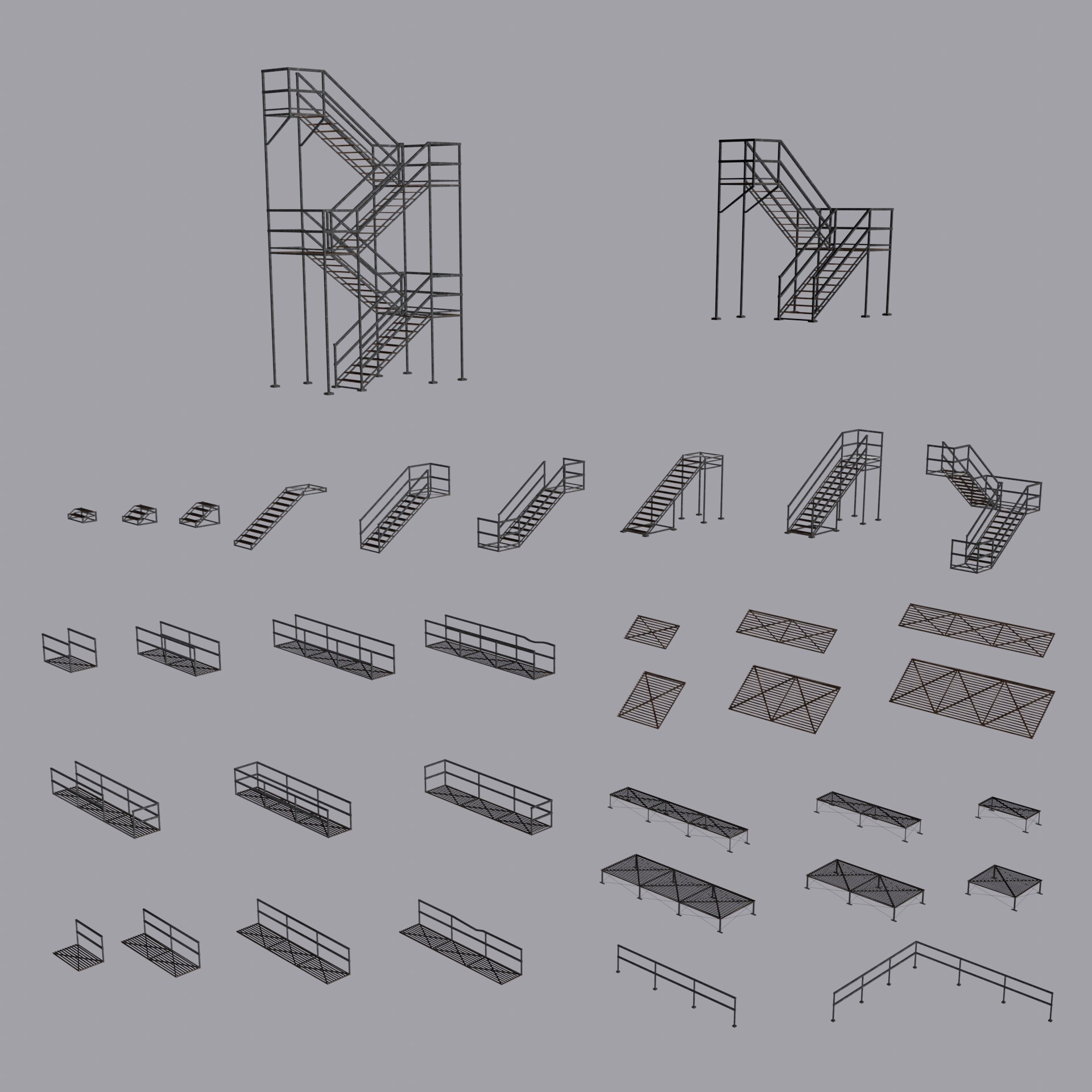 ArtStation - Modular Steel Catwalks