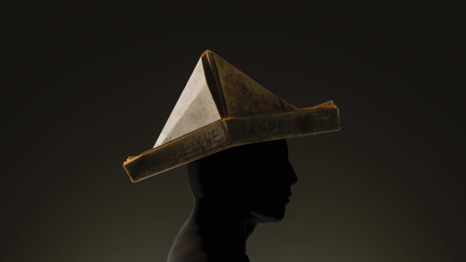 ArtStation - Newspaper hat