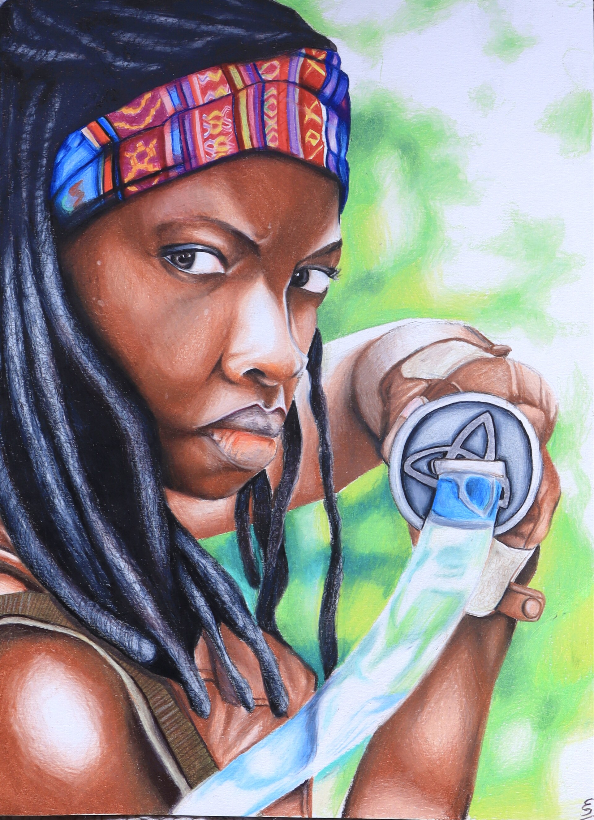 ArtStation - Portrait: Michonne (The Walking Dead)