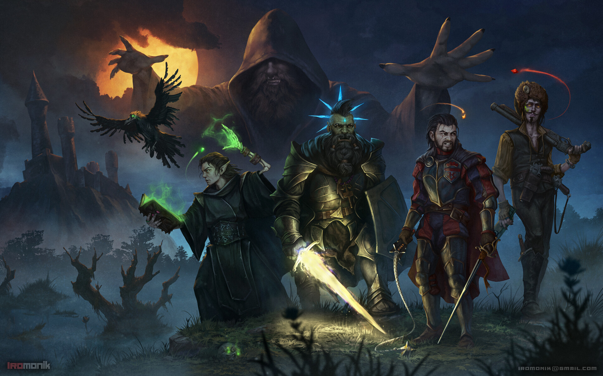 ArtStation - Curse of Strahd party illustration