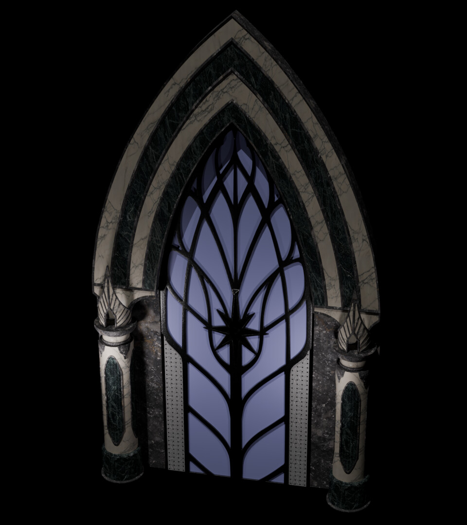ArtStation - WIP Elven Door Design