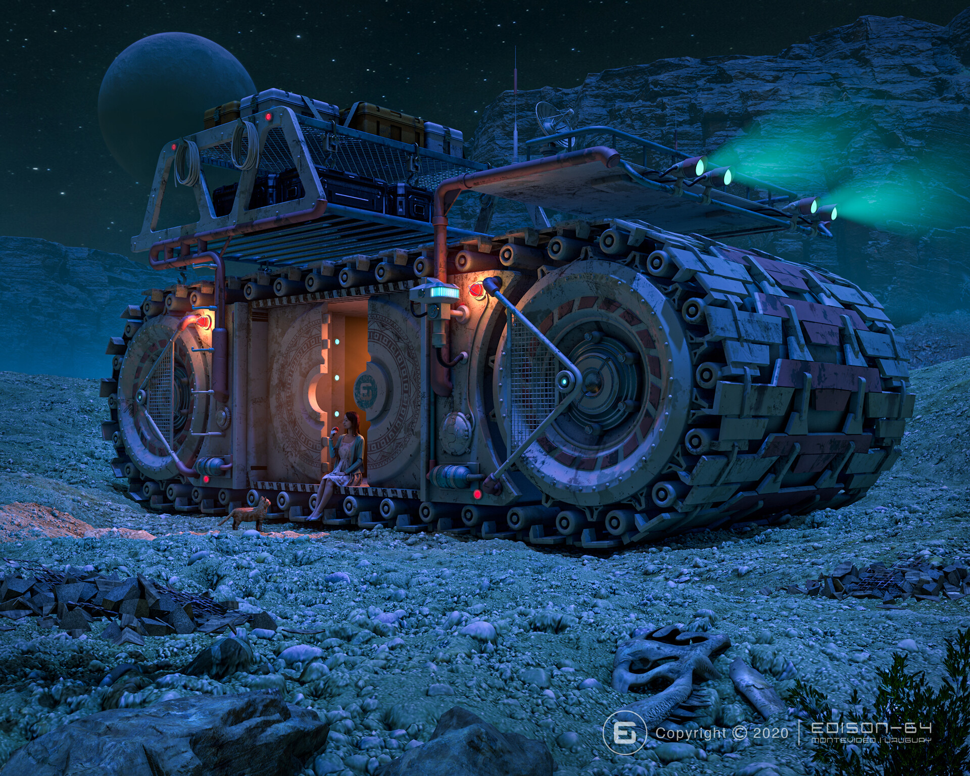 ArtStation - “Traveling” (Inspired by Lando Calrissian´s sand vehicle)