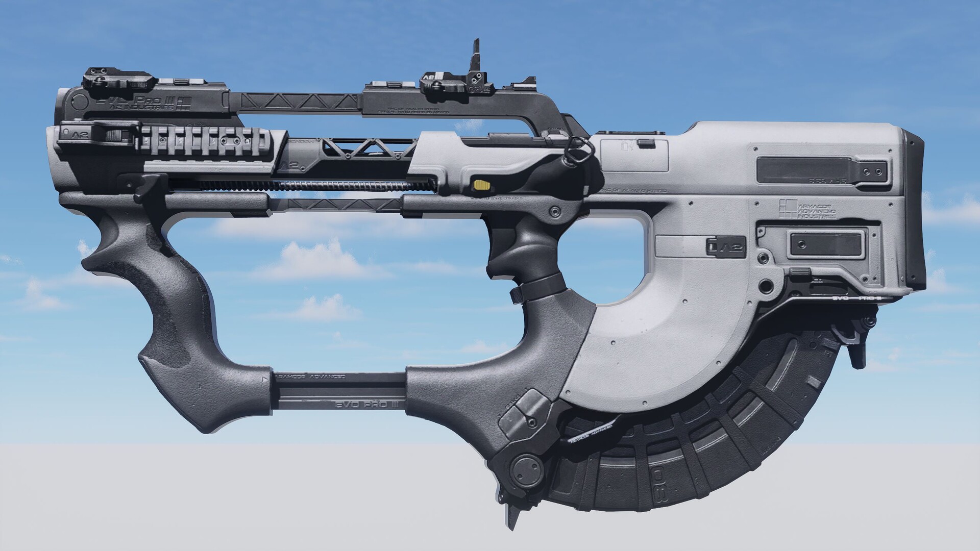 ArtStation - Call of Duty Ghosts "Ripper" hybrid weapon (AR/SMG)