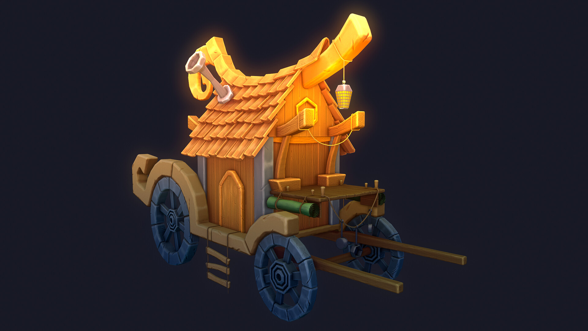 ArtStation - HAND-PAINTED WAGON