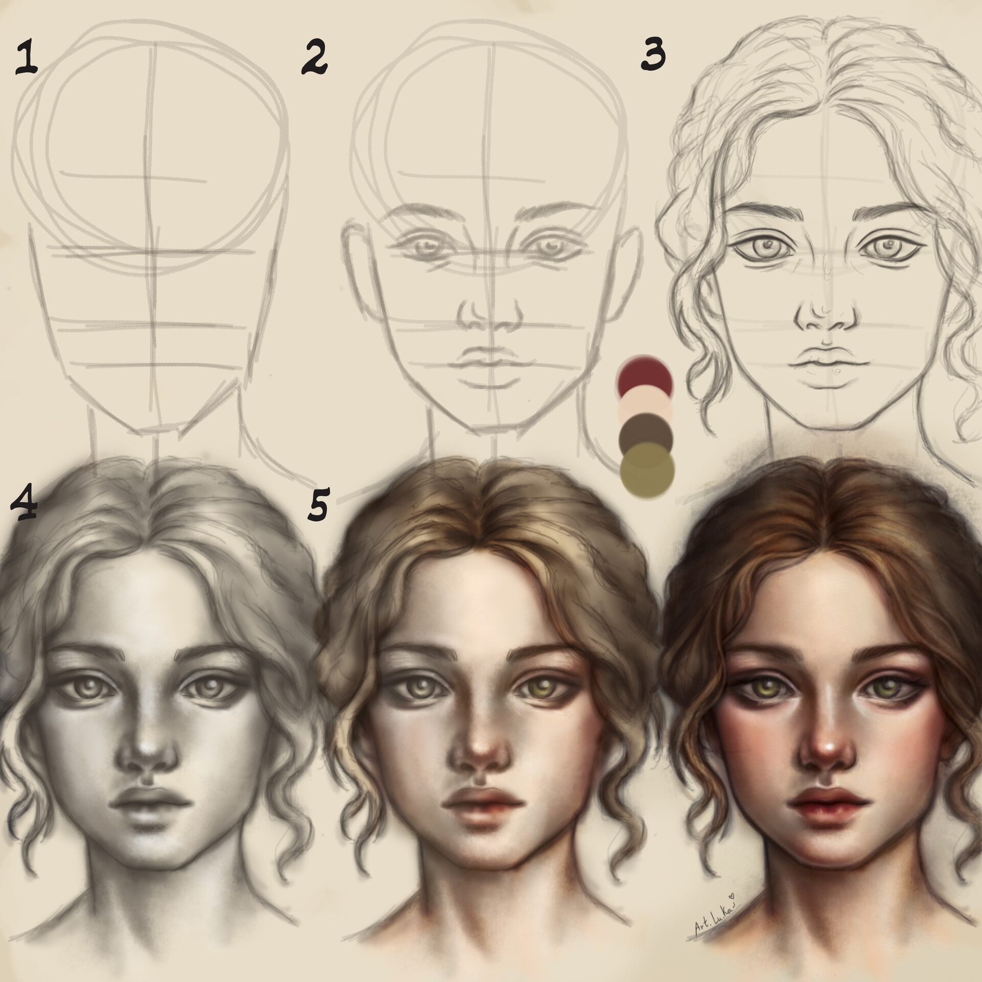 ArtStation - drawing process