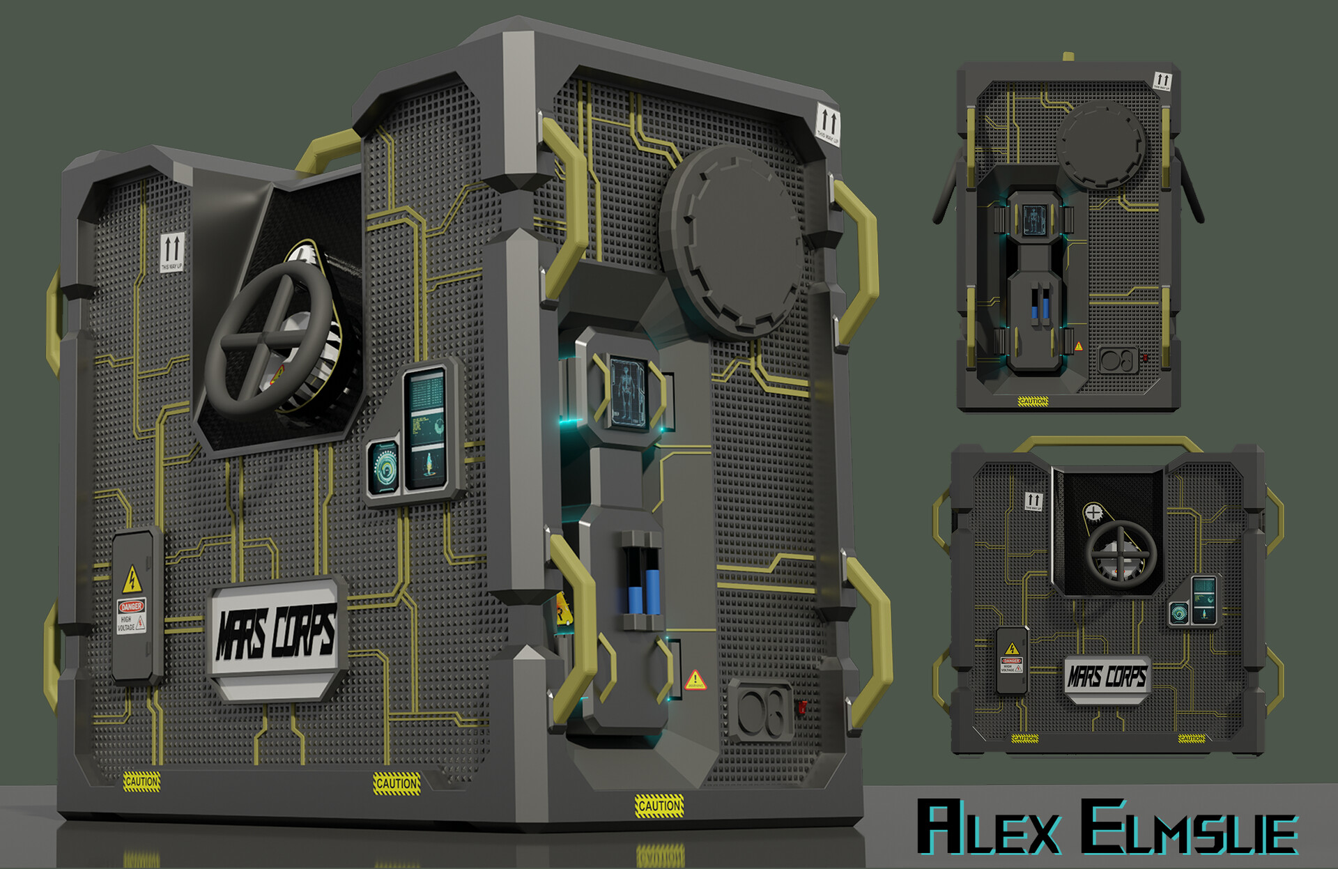ArtStation - Sci-fi Cryogenic Crate - CDW Studios