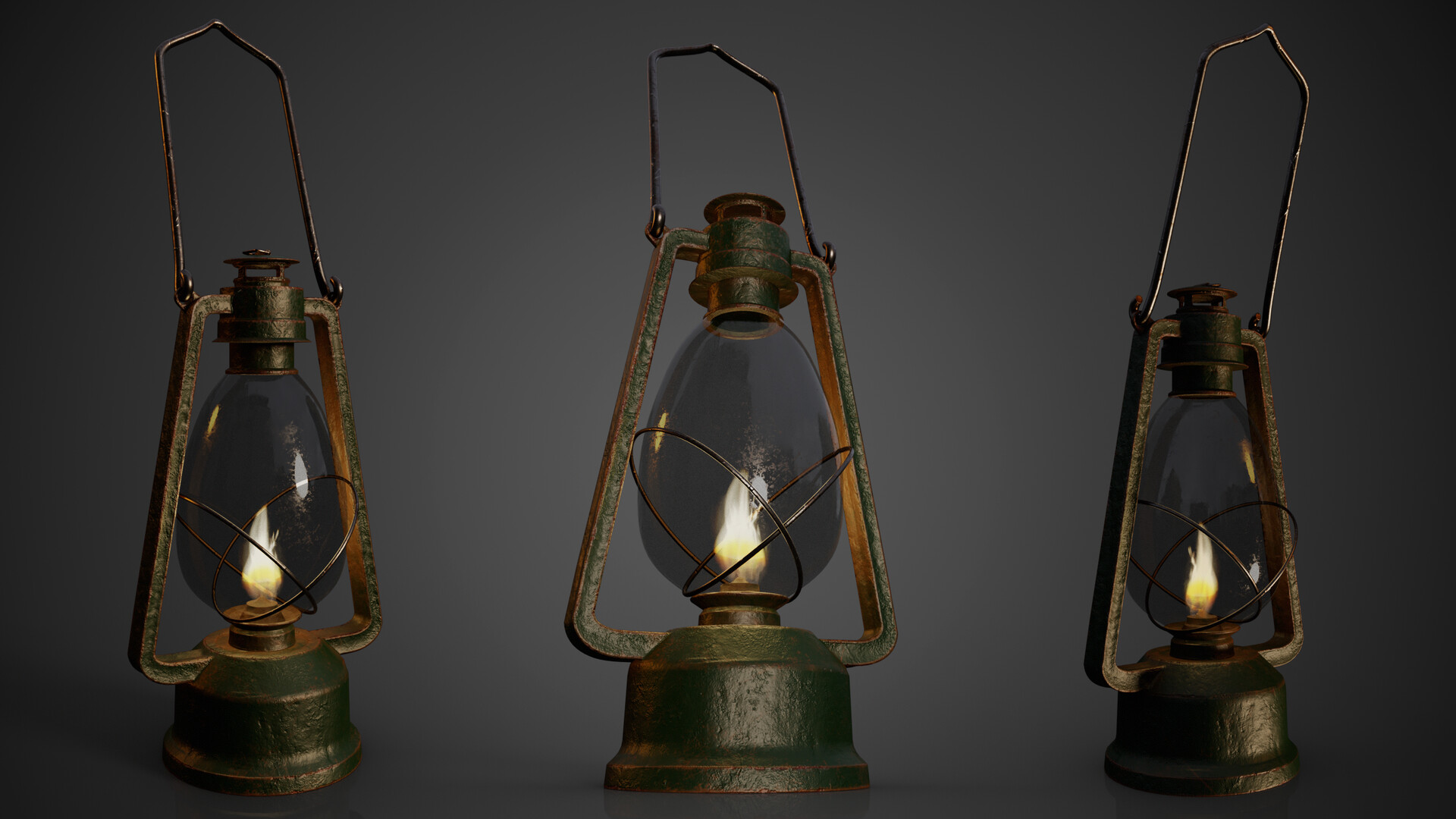 ArtStation - oil lamp 3D model