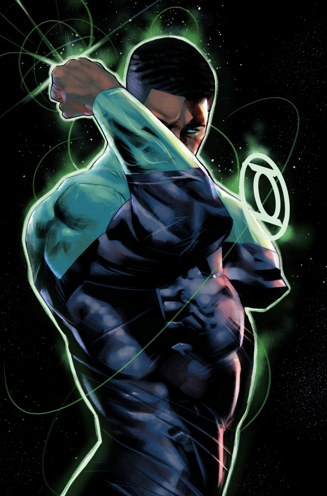 ArtStation - Green Lantern by Edwin Galmon, colors mine