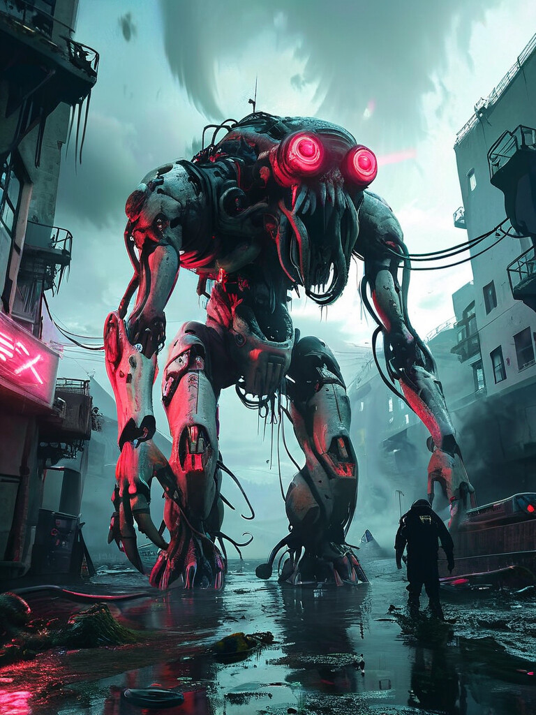 ArtStation - A towering, mechanical creature with an unmistakably ...