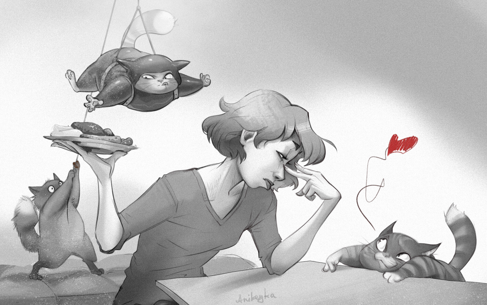 ArtStation - Cat attack!!!