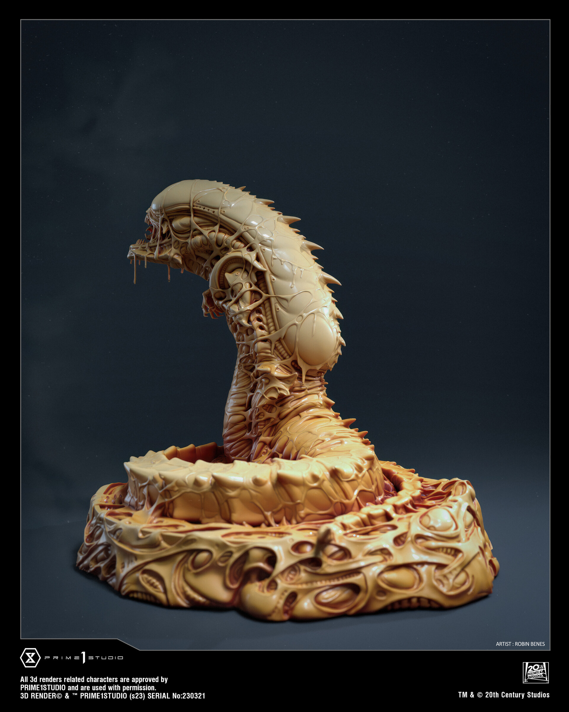 robin benes - Tusked Xenomorph chestburster