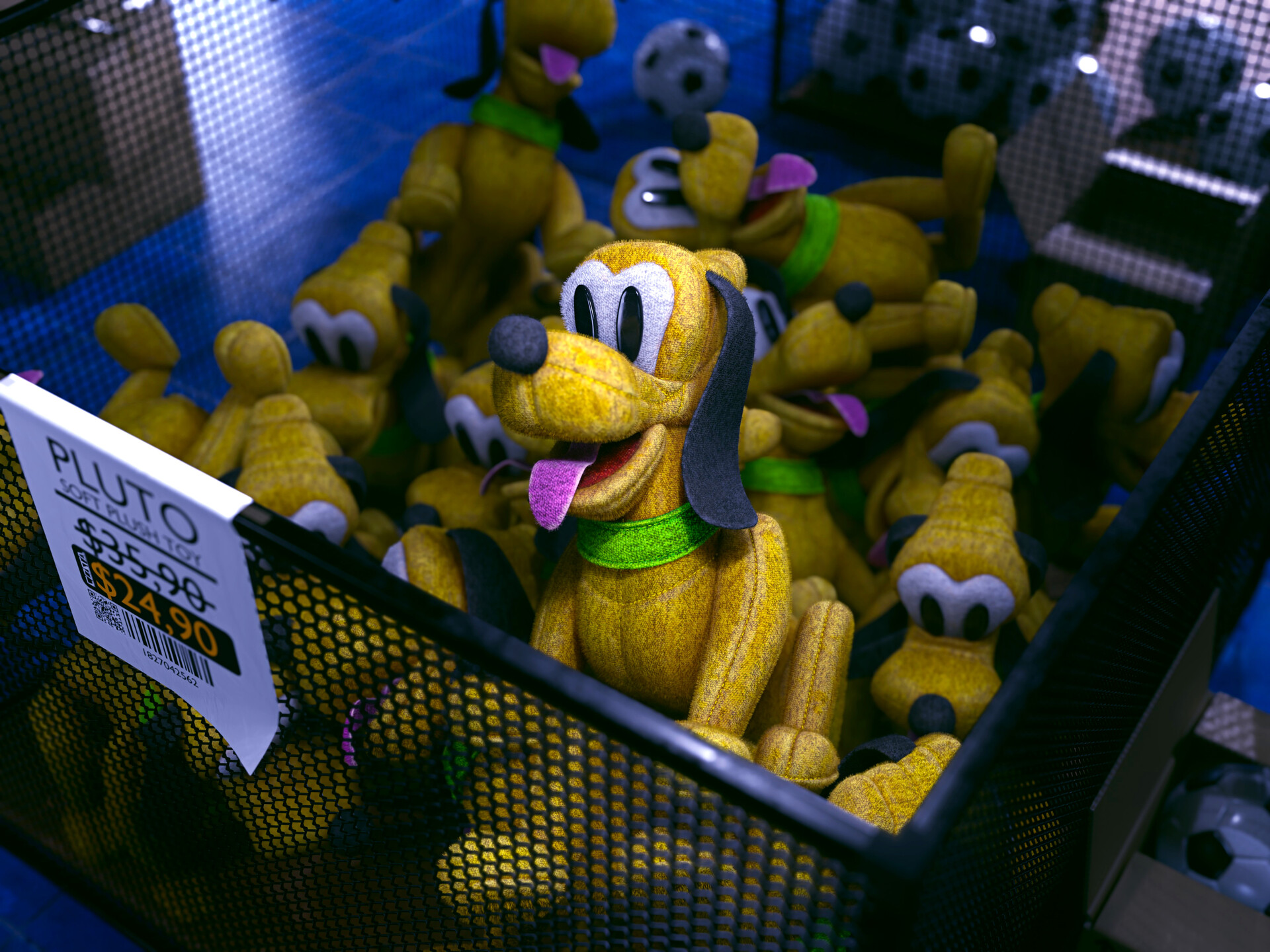 ArtStation - Pluto At Night In The Toy Store