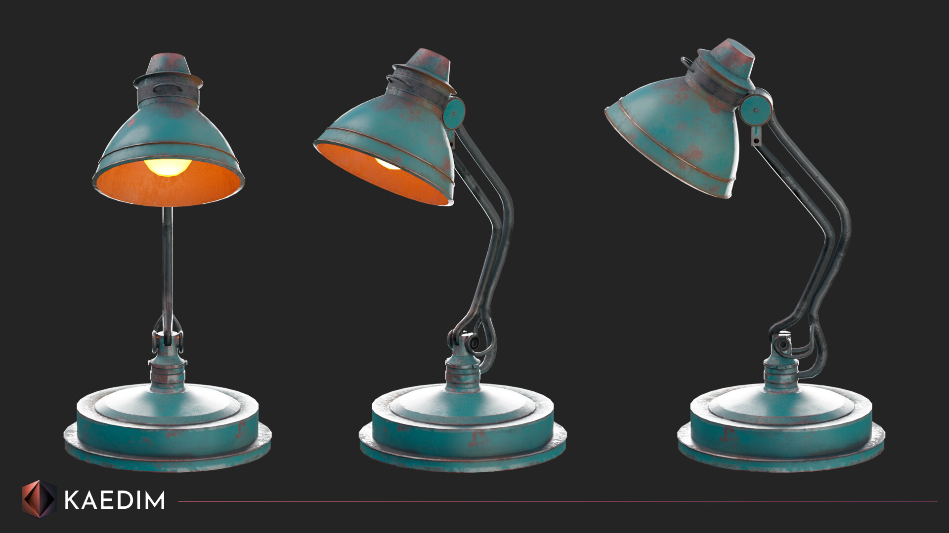 Kaedim - Desk Lamp | 3D Realistic Game Asset | Kaedim