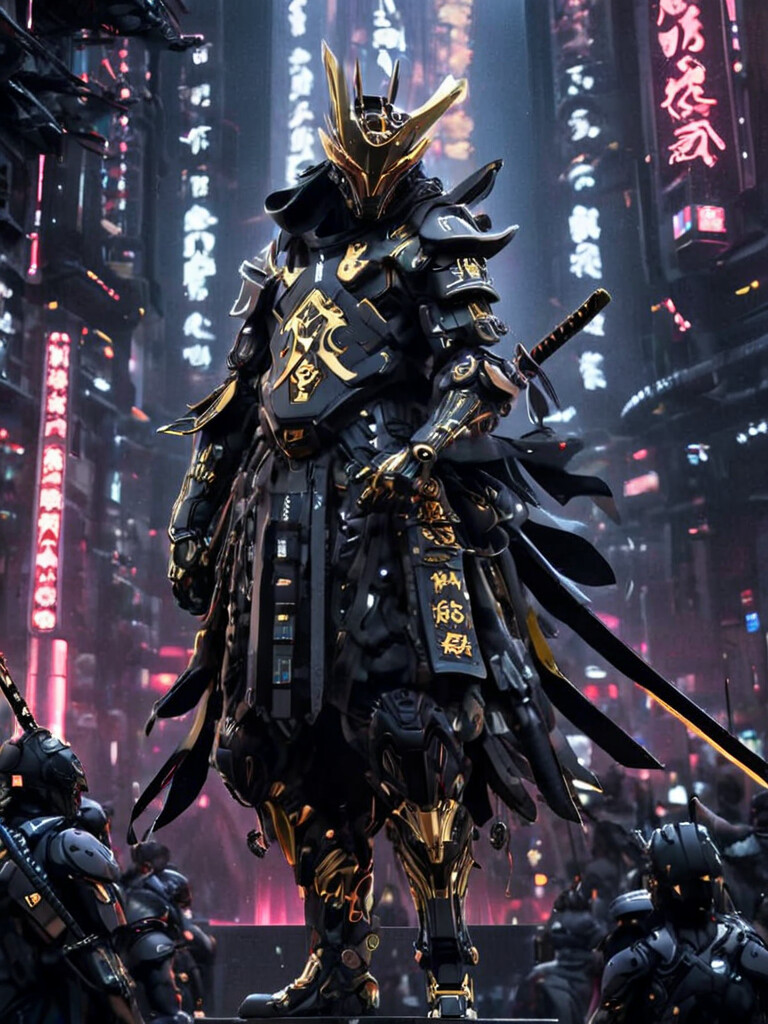 ArtStation - A closeup of fantastical image of a kurosawa samurai ...