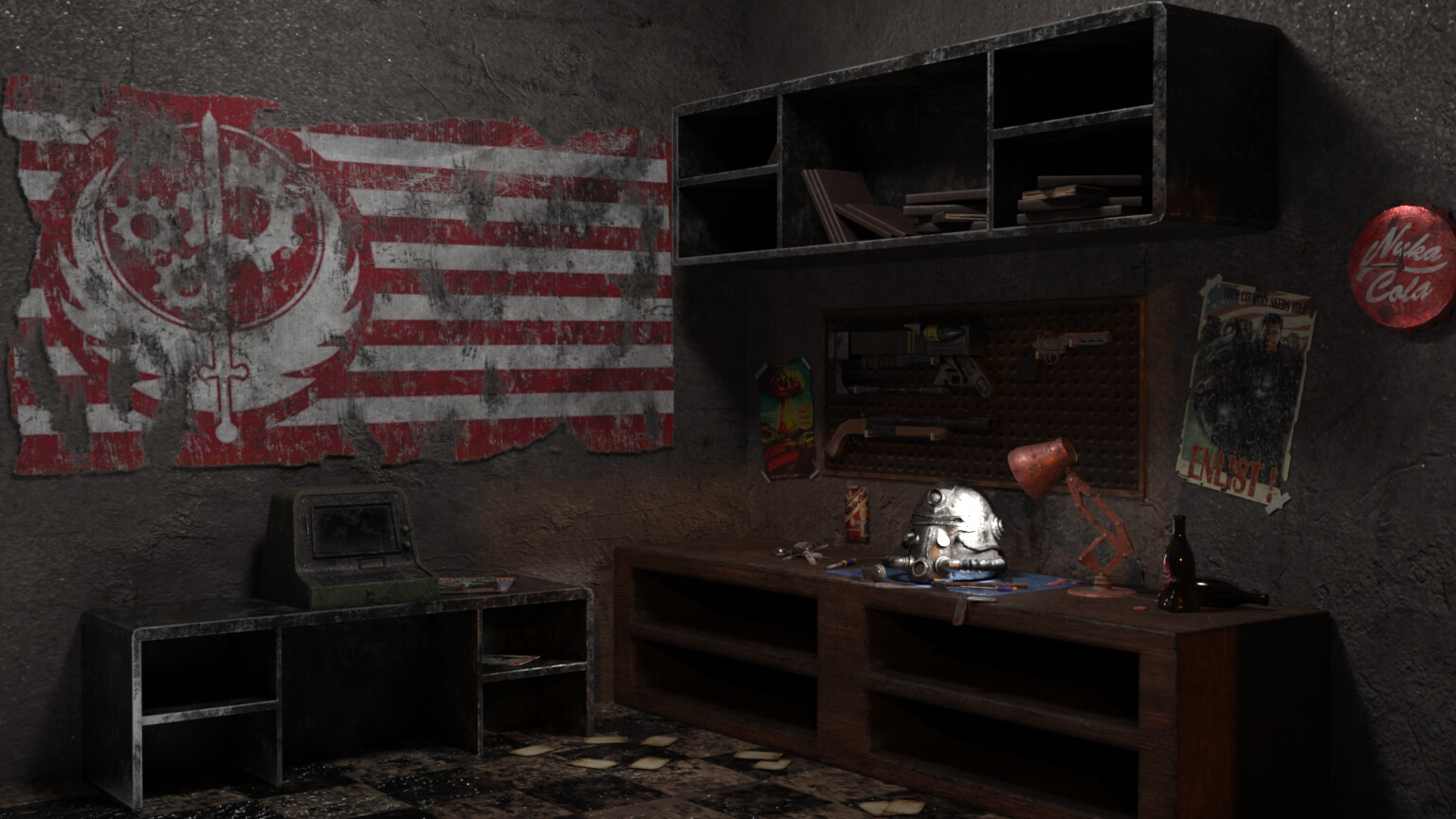 ArtStation - Fallout scène 3d