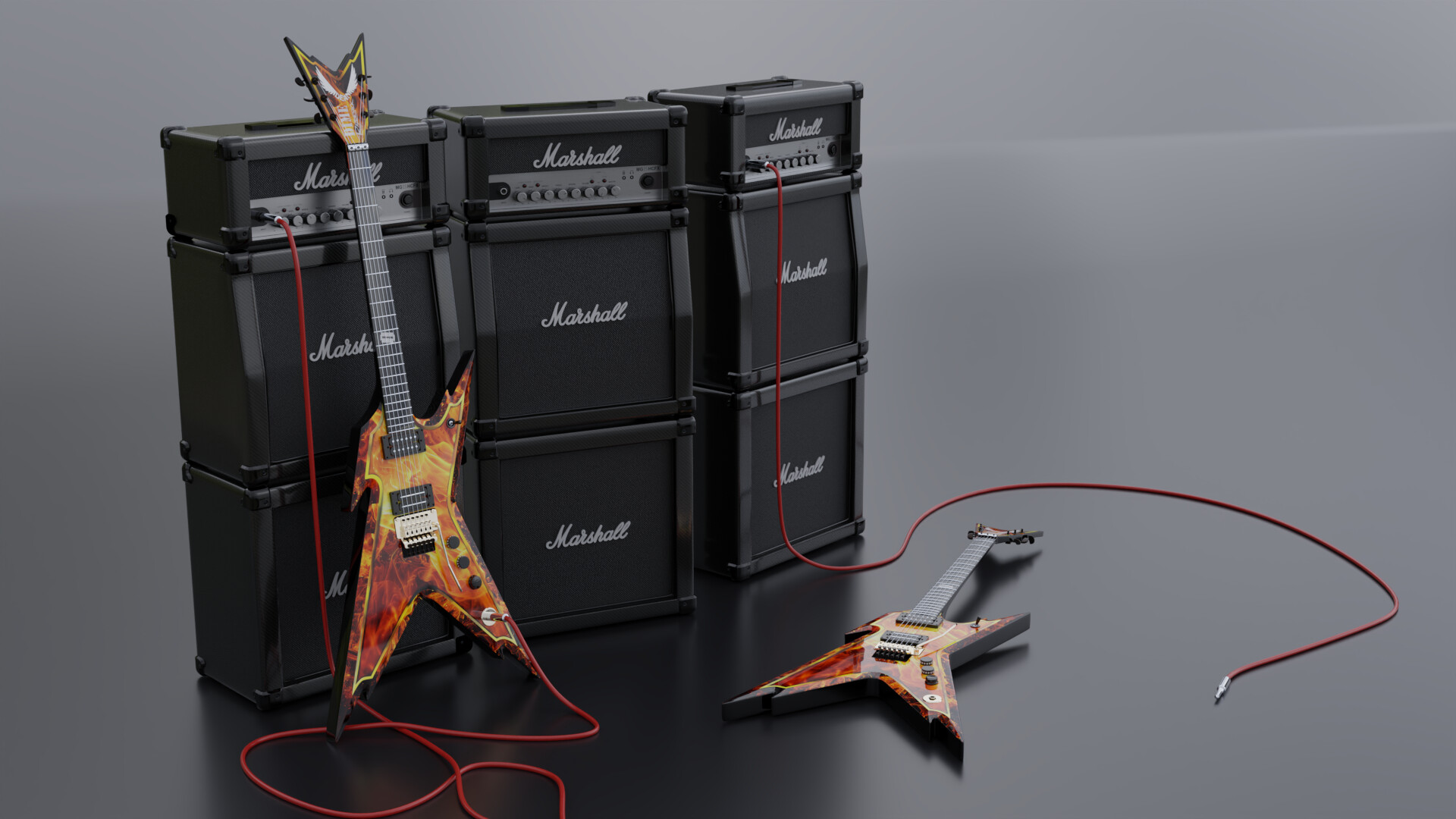 ArtStation - Guitar - Dean Dimebag Razorback