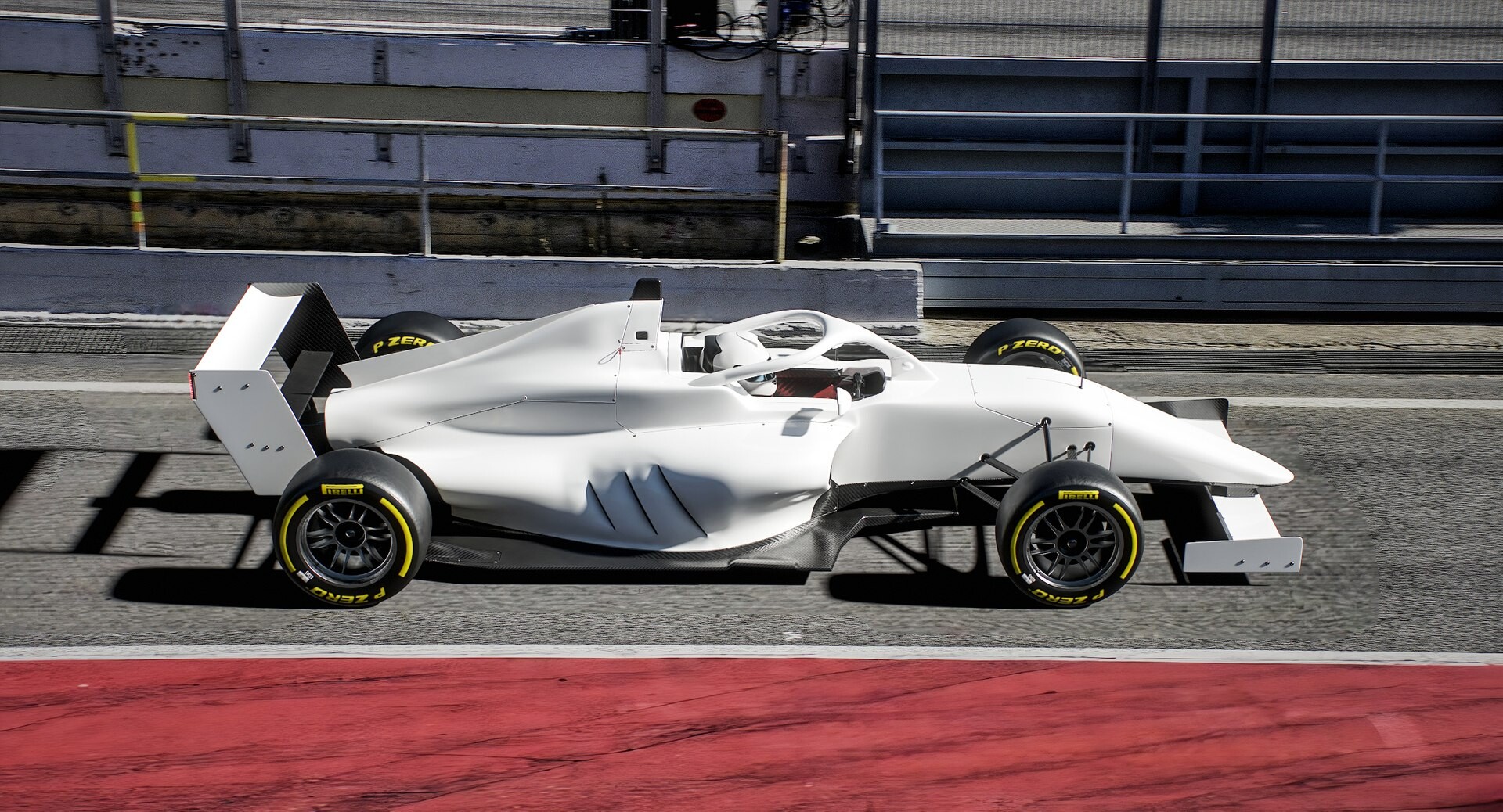 ArtStation - Formula 4 Tatuus F4-T-421 2024 Race Car White Mockup PBR ...