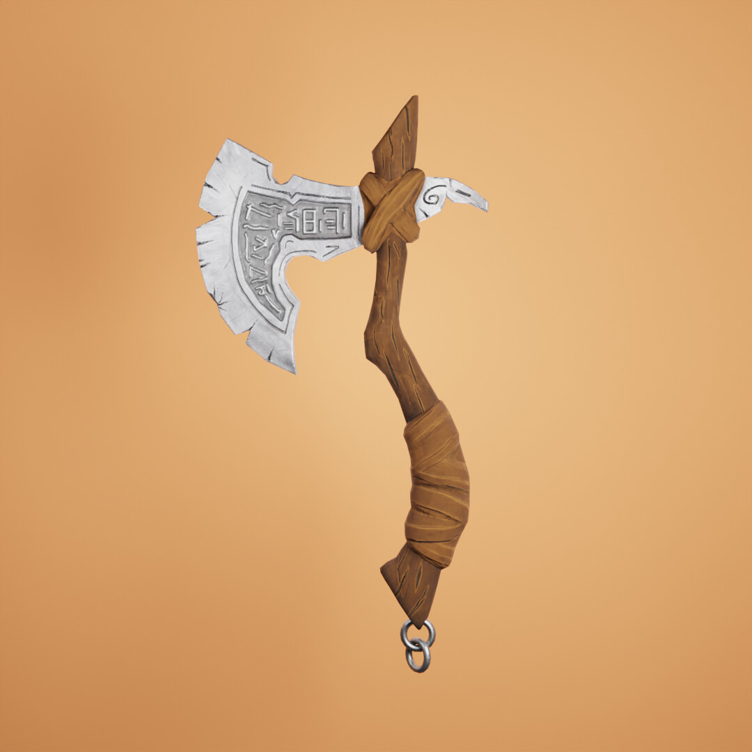 ArtStation - Game-Ready Axe - 3D Modeling & Texturing in Blender