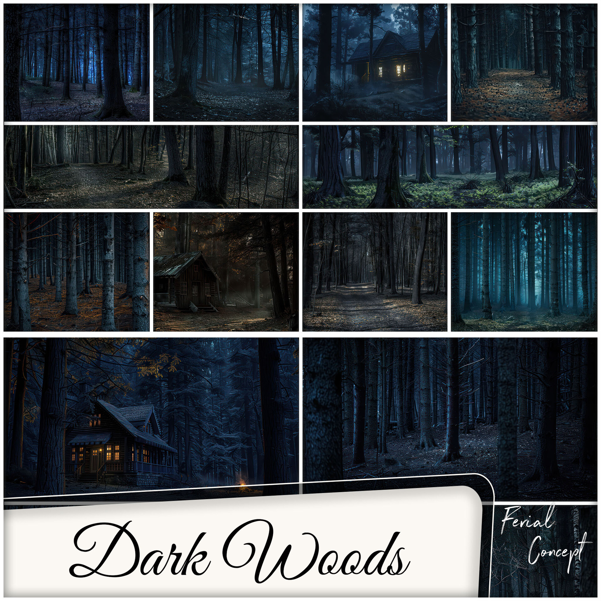 Ferial Concept - 🔹210 Dark Woods - Environment Concept Reference Image ...